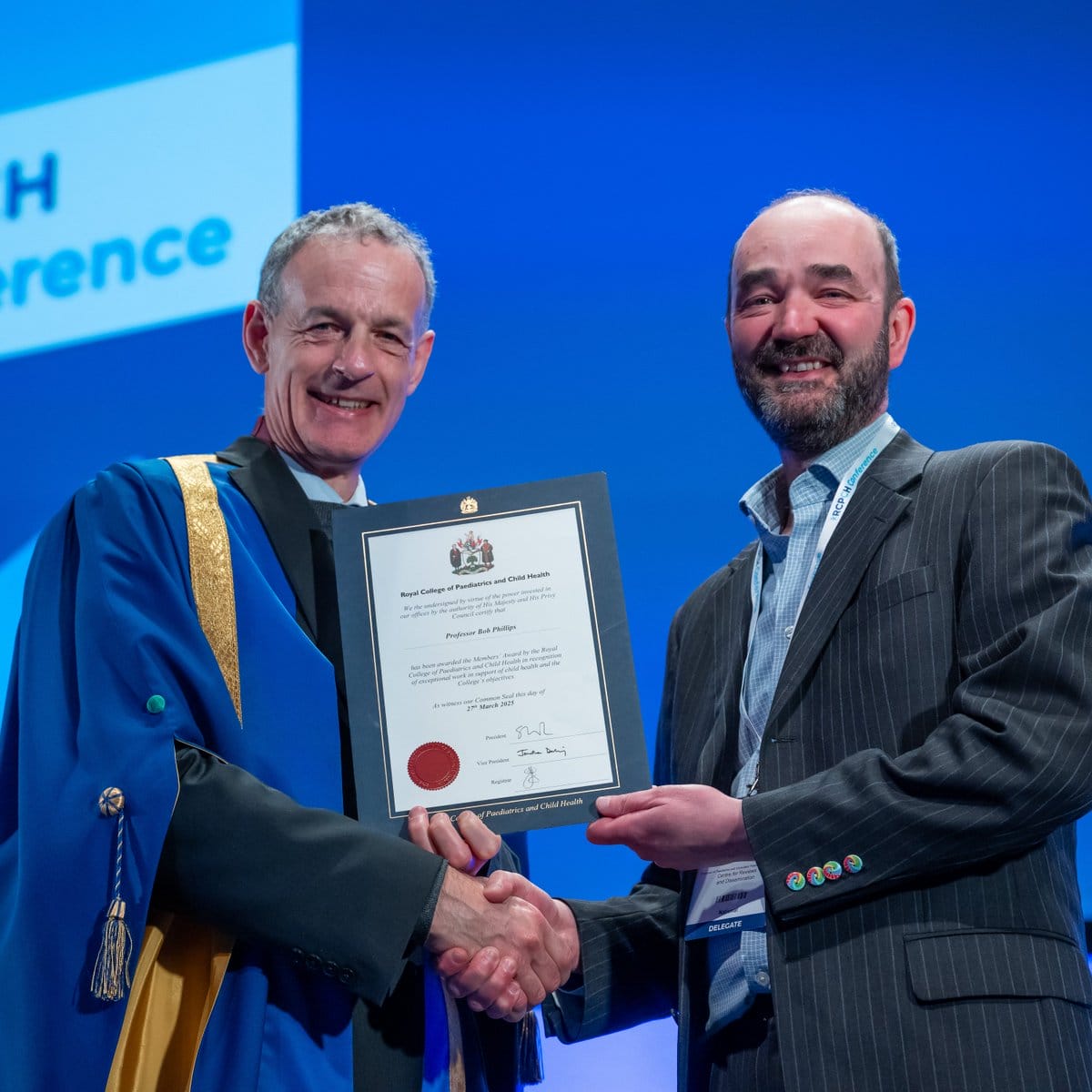 Professor Bob Phillips honoured with prestigious RCPCH award ...
